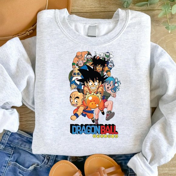 Gildan | Shirts | Kid Goku Bulma Krillin Roshi Dragon Ball Anime ...